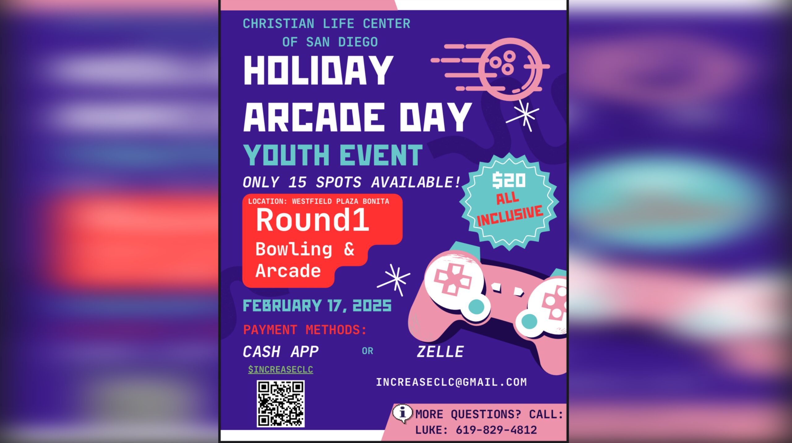 Holiday Arcade Day - Christian Life Center of San Diego